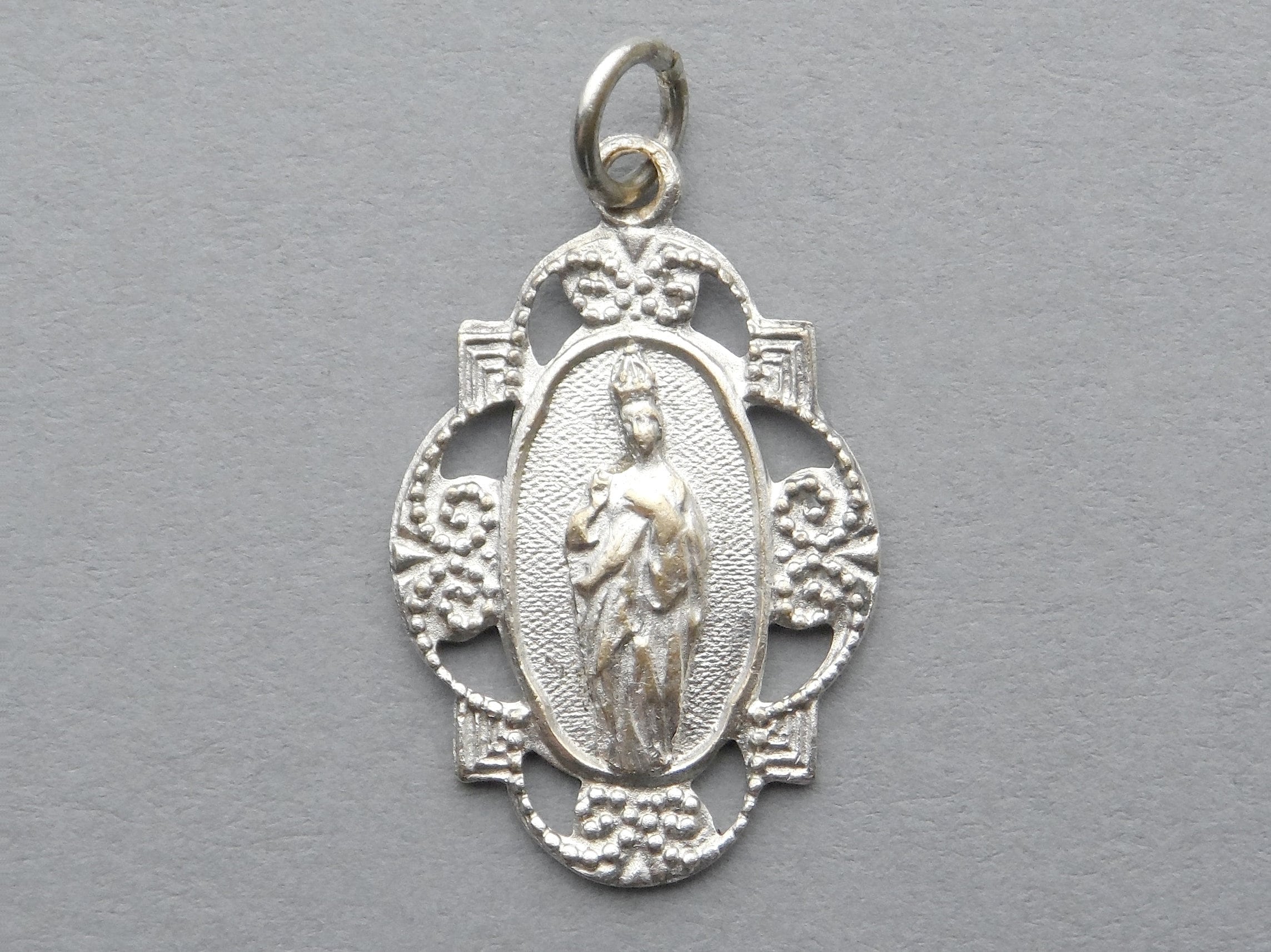 St Mary. Antique Religious Pendant. - Etsy UK