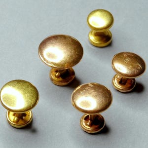 Antique Collar Button. A Pair and 3 Orphans. Gold Plating FIX. French Art Deco. - Etsy