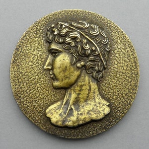 Man Greek Face, Vintage Medal. - Etsy
