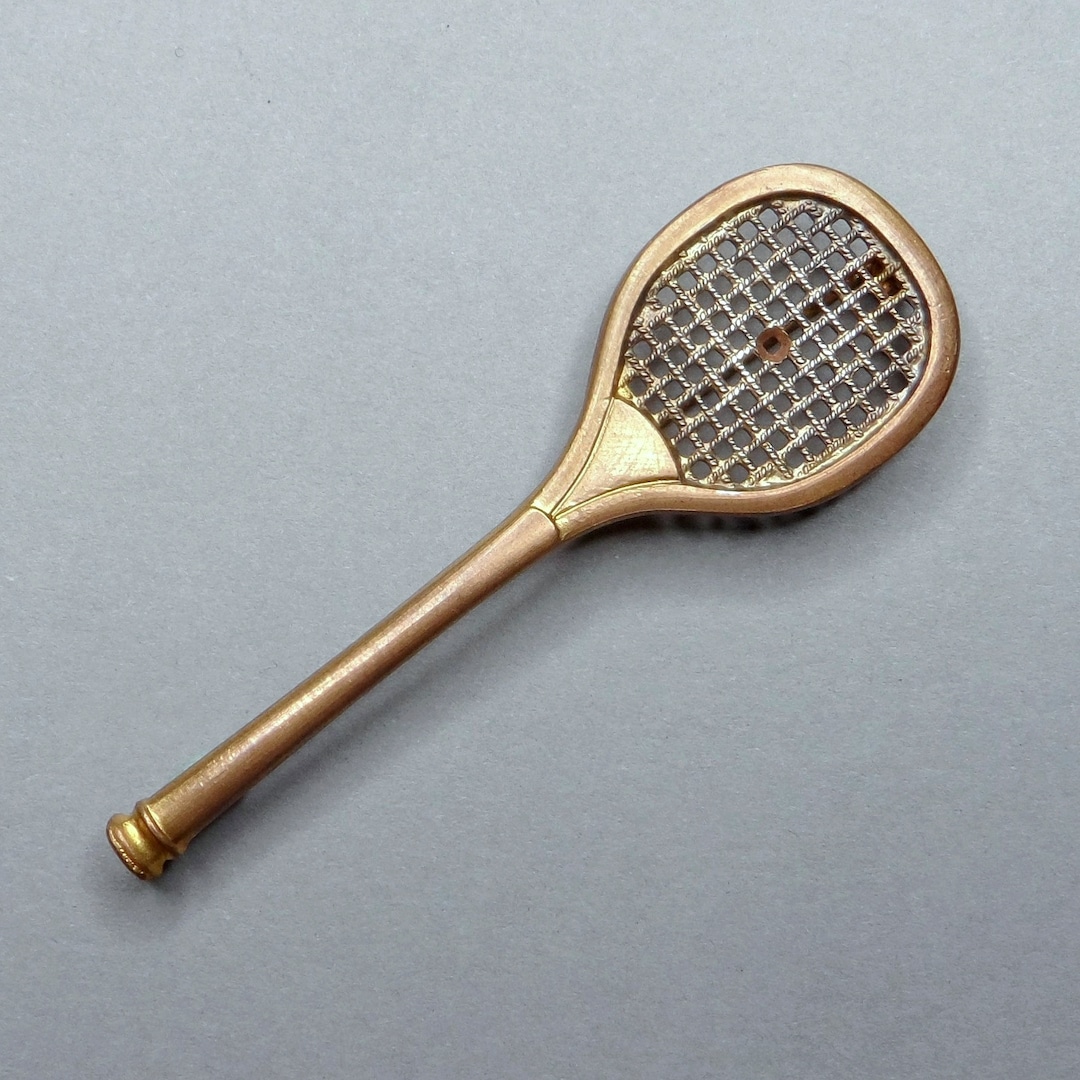 Racket, Model From 1900s. Tennis, French Antique Sport Brooch. - Etsy