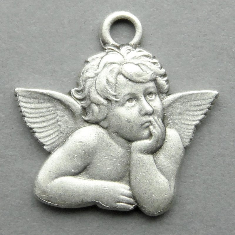 Vintage French Cherub Pendant - Etsy UK