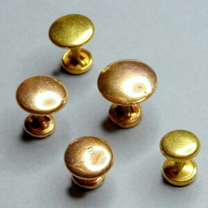 Antique Collar Button. A Pair and 3 Orphans. Gold Plating FIX. French Art Deco. - Etsy