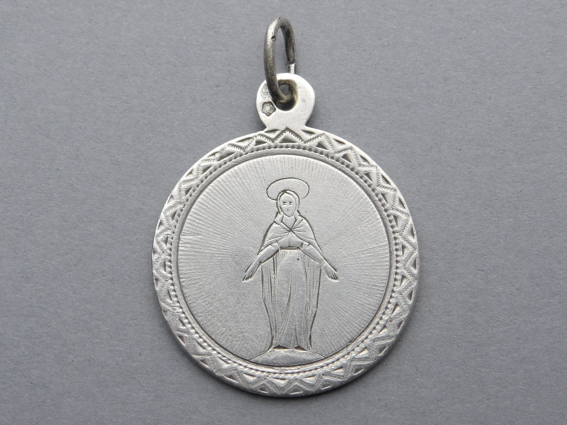 St Mary Antique Religious Pendant. | Etsy