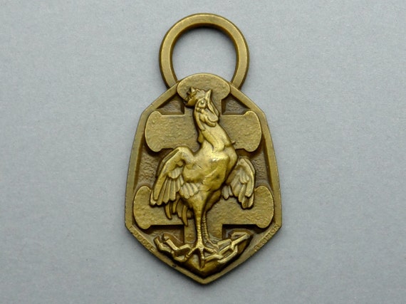 Rooster, French Commemorative War Medal WWII. - Gem