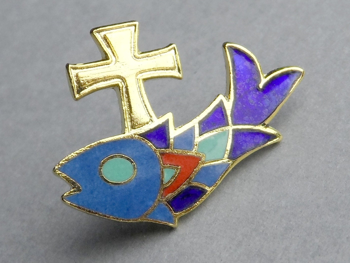 Ichthys. Vintage Religious Brooch. | Etsy