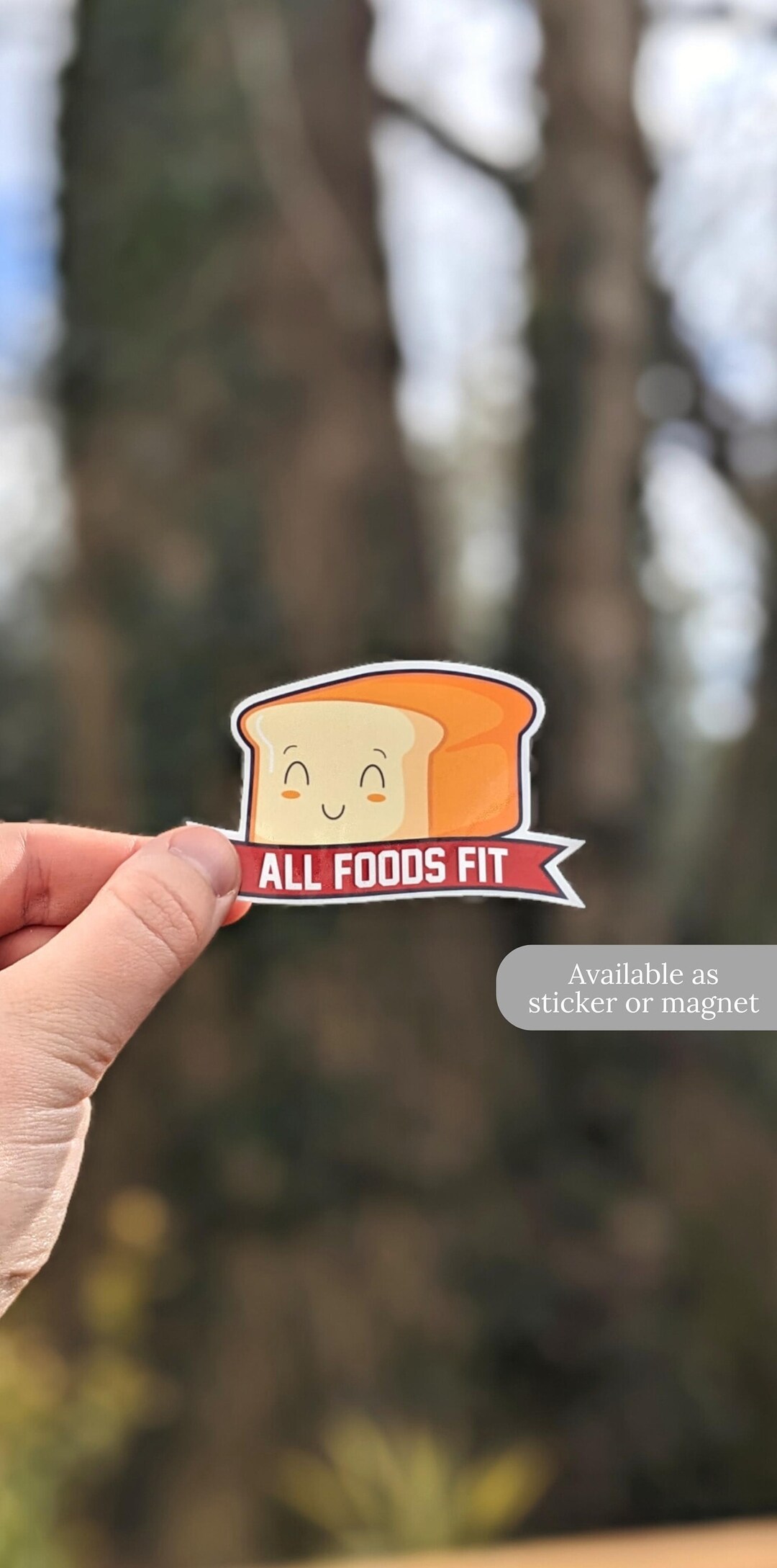 All Foods Fit Sticker or Magnet Intuitive Eating Sticker - Etsy