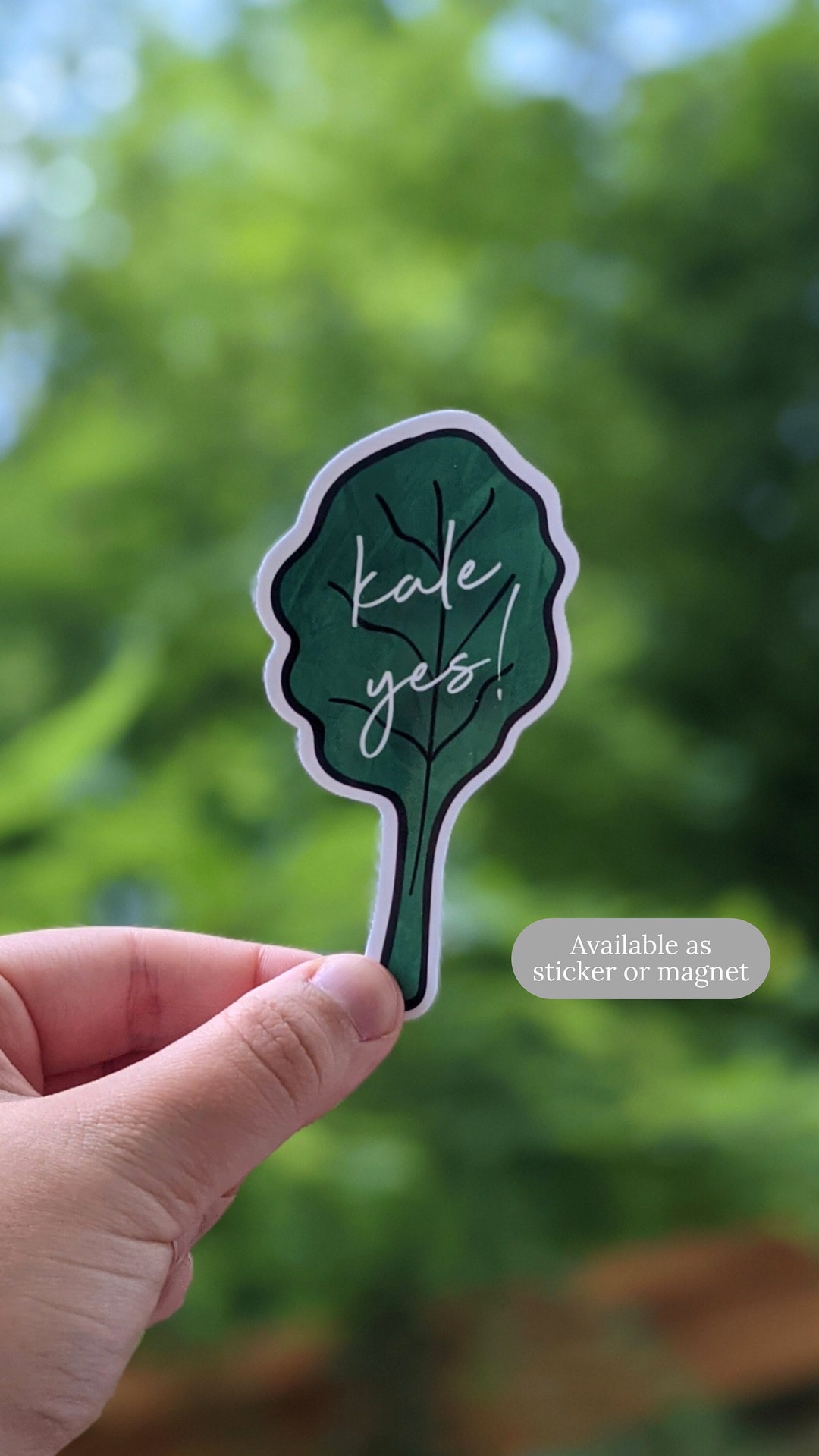 Kale Yes Sticker OR Magnet Food Pun Sticker - Etsy