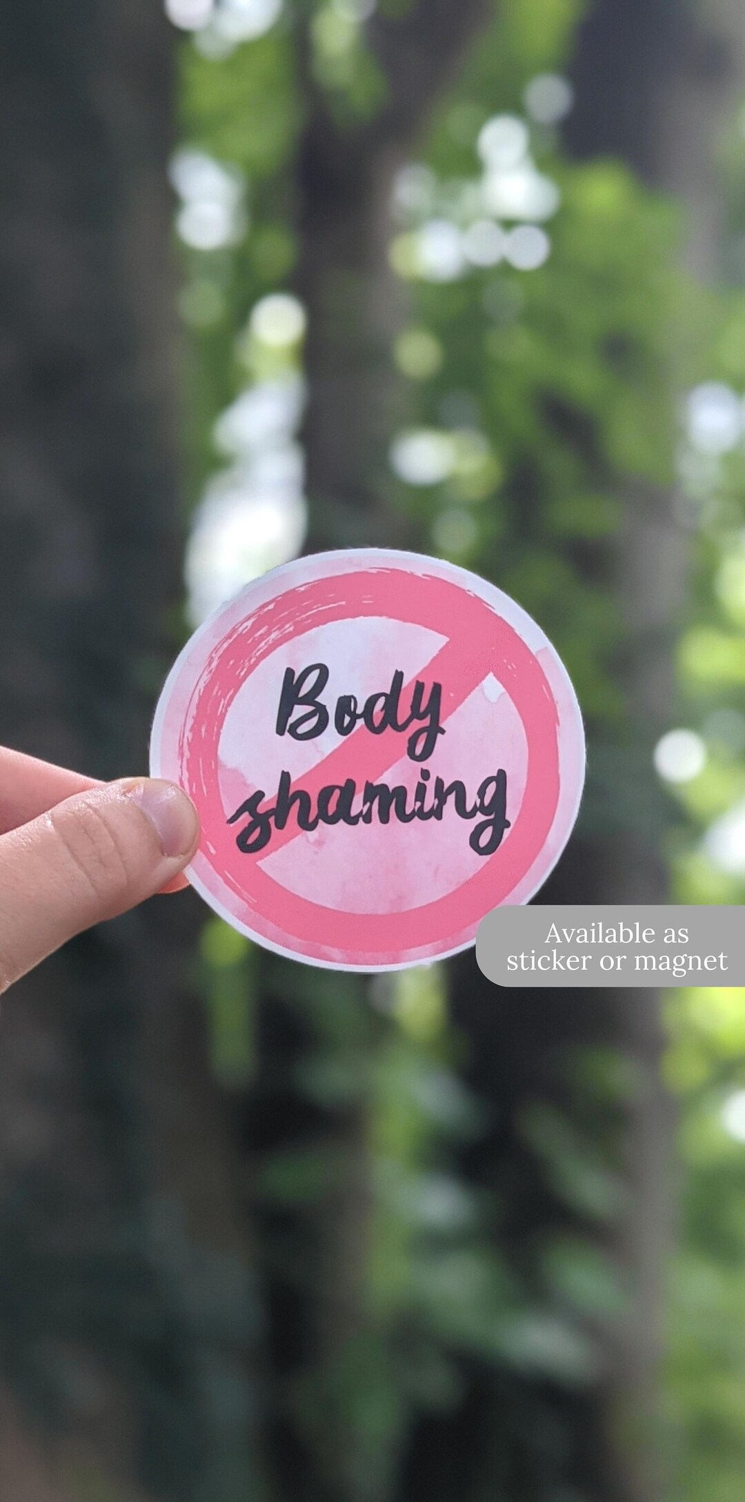 No Body Shaming Sticker or Magnet Body Positive Sticker - Etsy
