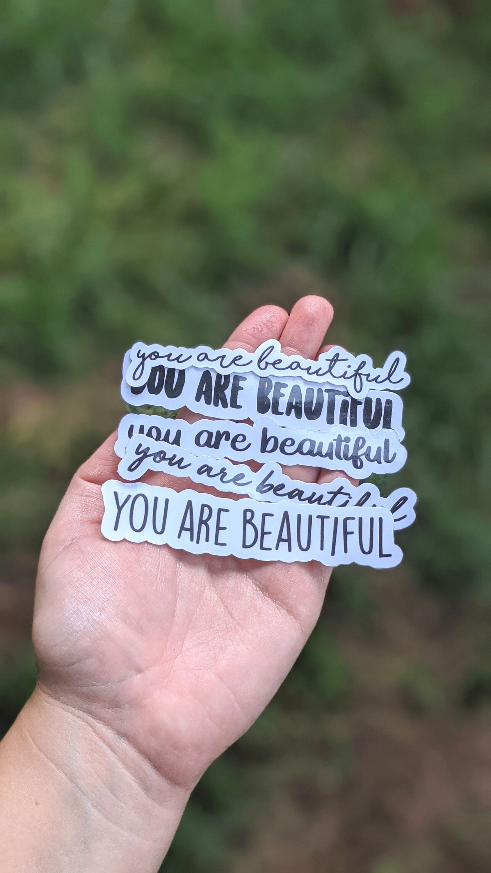 You Are Beautiful Sticker Pack Body Positive Stickers - Etsy