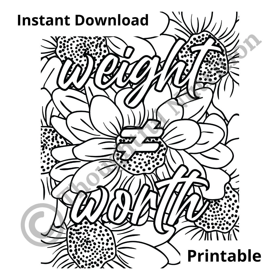 Body Positive Coloring Pages Instant Digital Download - Etsy UK