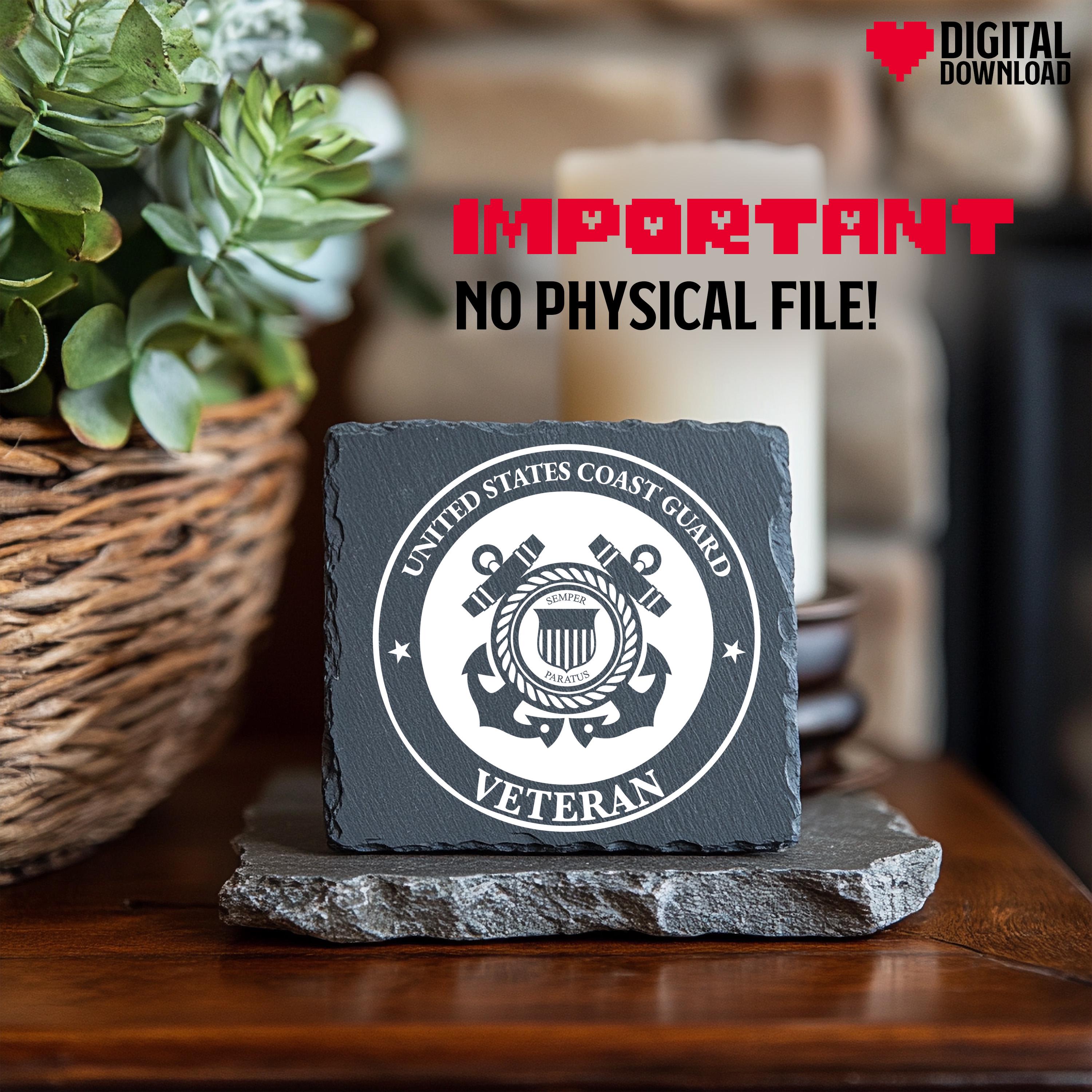 Slate Coaster Engrave Files Png Bundle With American Military Logos ...