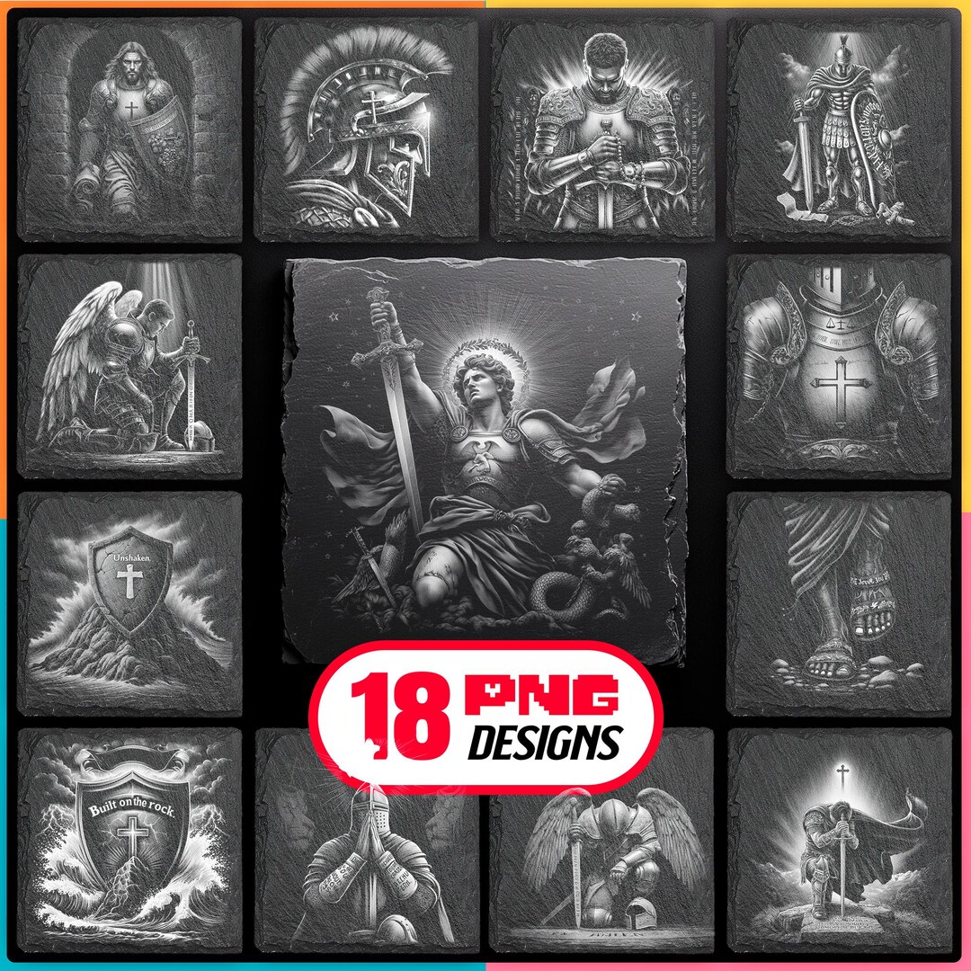 Religion Laser Engraving PNG Bundle — Christian Slate Coaster Designs ...
