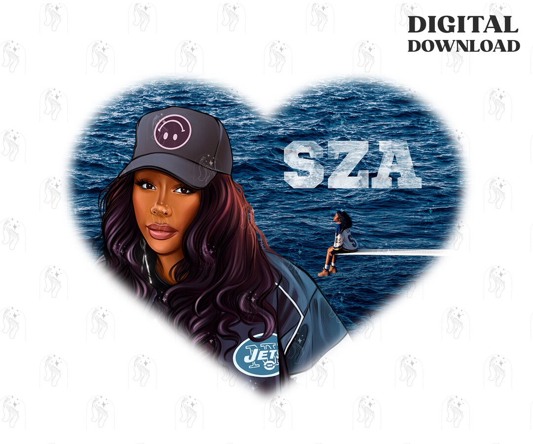 SZA Sos Art Png Sublimation Design for Digital Download Fr SZA - Etsy