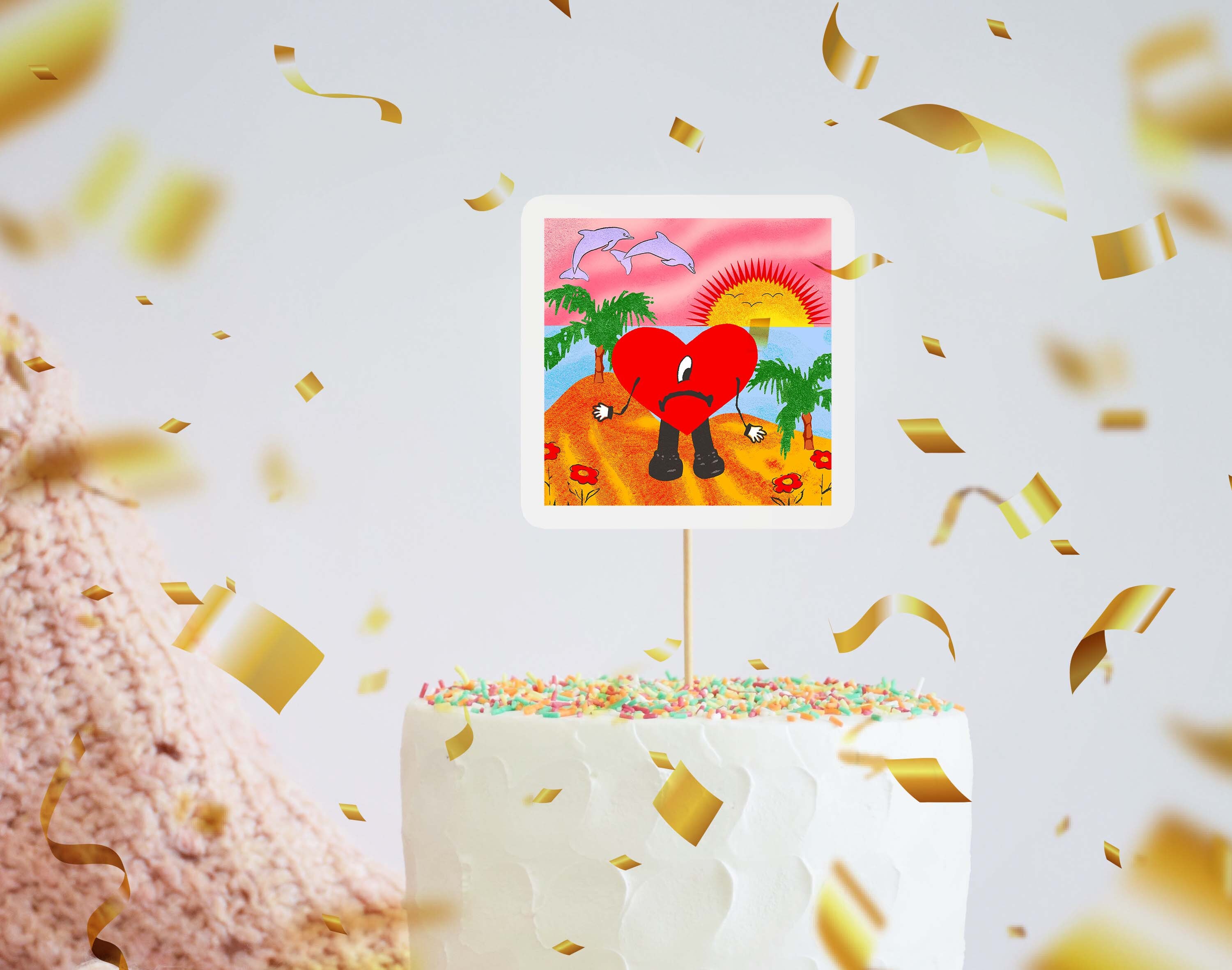 Benito Sad Heart of Bad Bunny Album Un Verano Sin Ti Forbad - Etsy