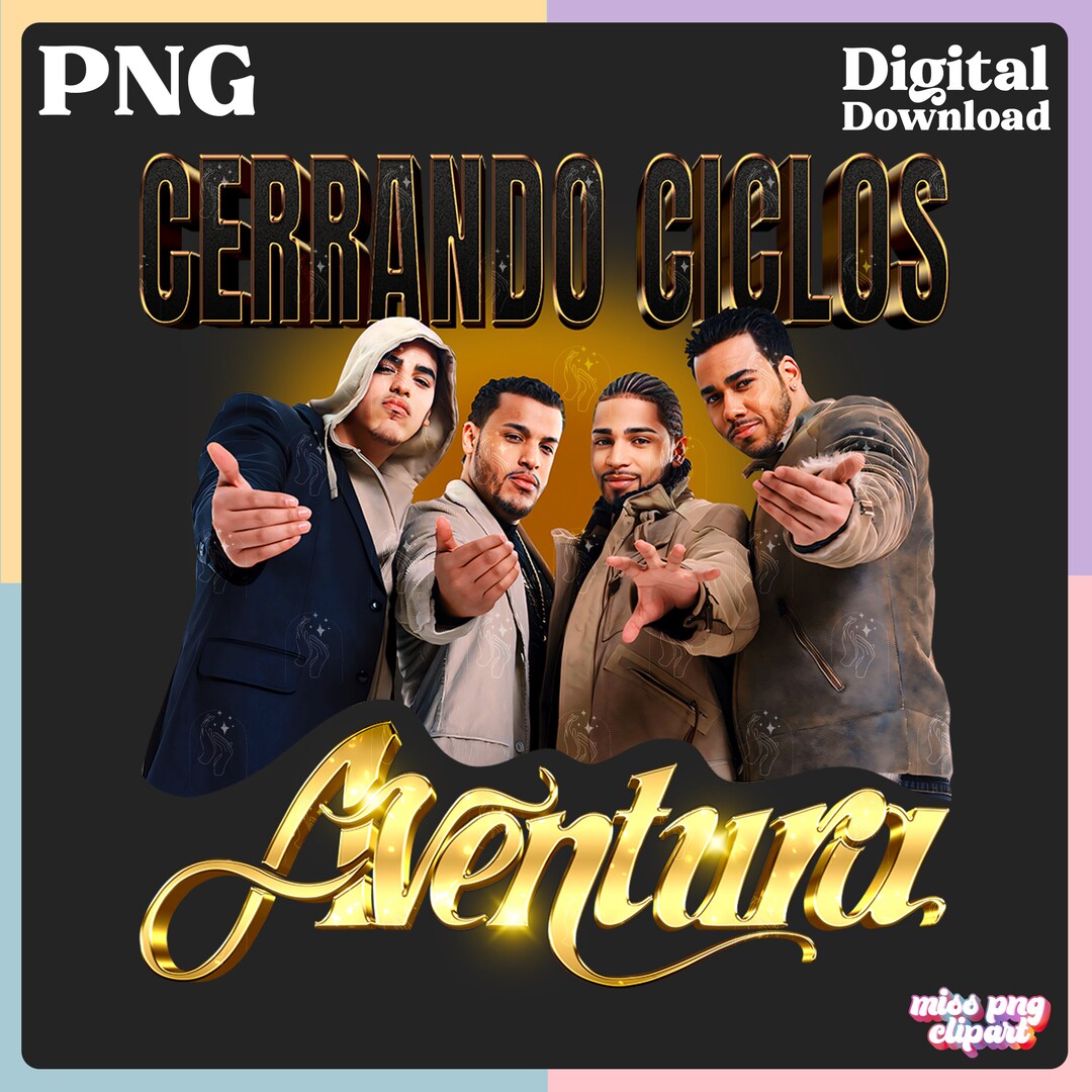 Aventura Inmortal Cerrando Ciclos Tour 2024 Png Bootleg Retro Design ...