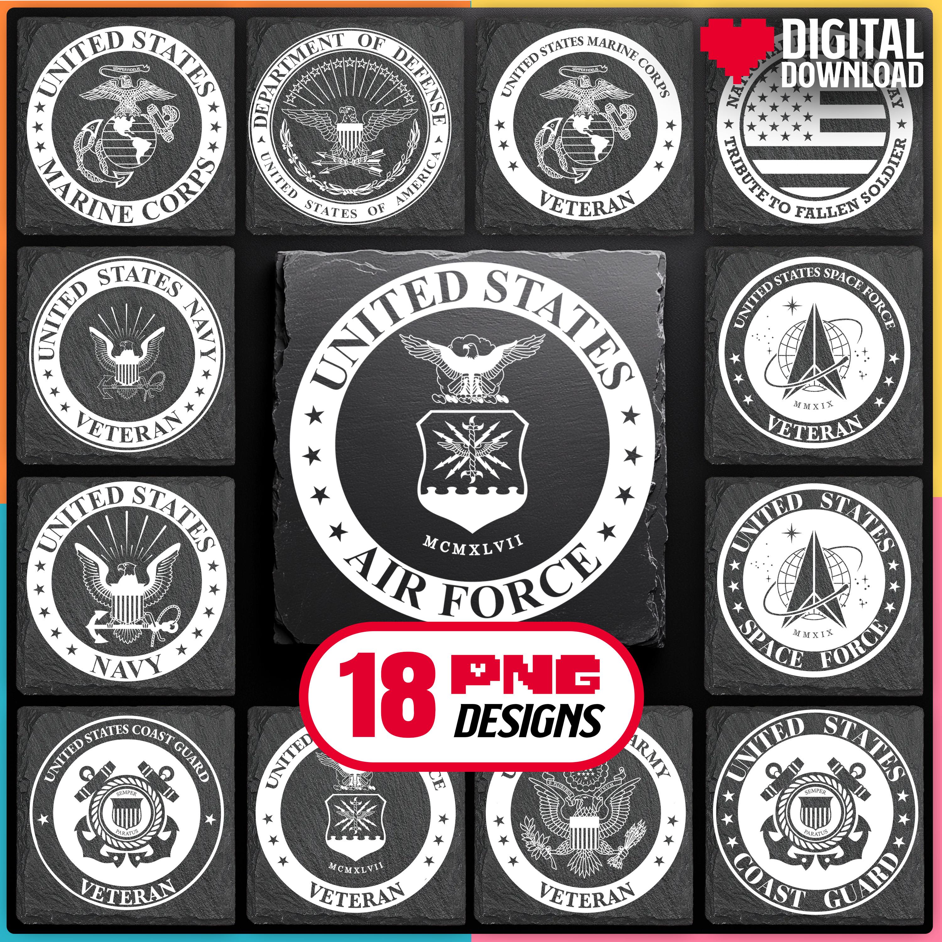 Usmc Black And White Logo