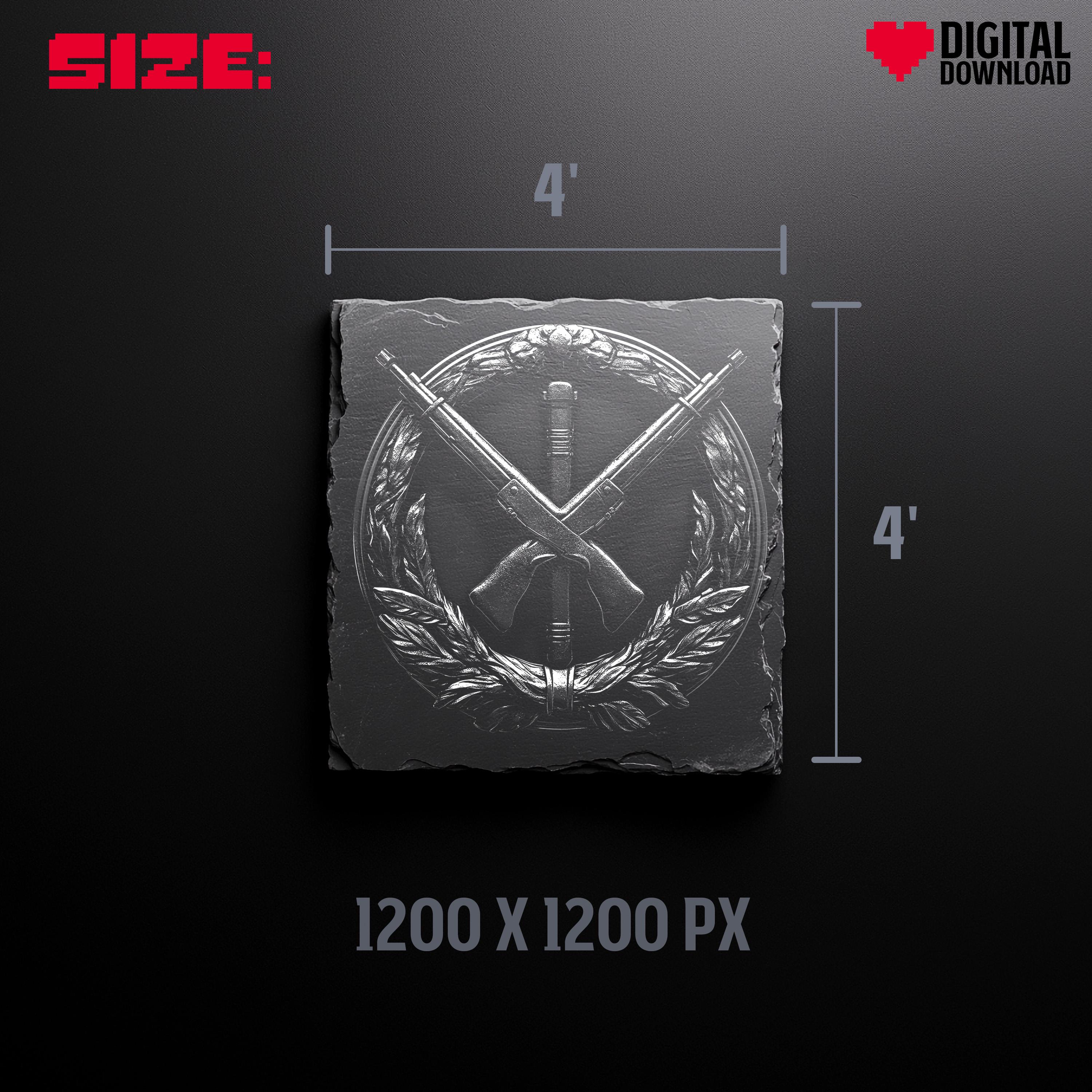 Military Emblem Laser Engraving PNG Bundle Digital Download for ...