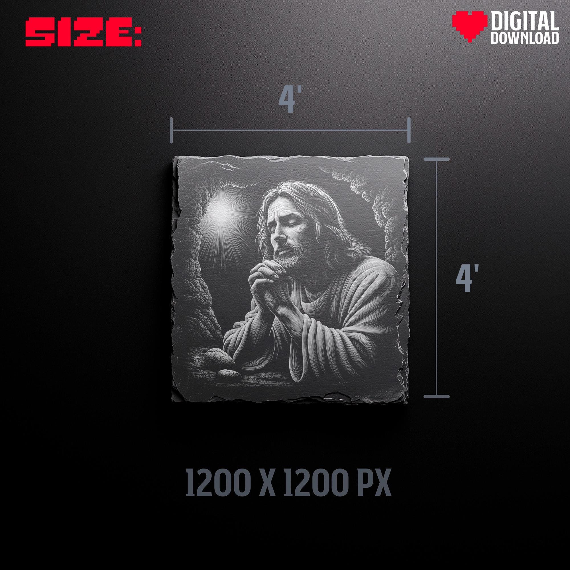 Jesus Laser Engraving PNG Bundle — Christian Religion Slate Coaster ...
