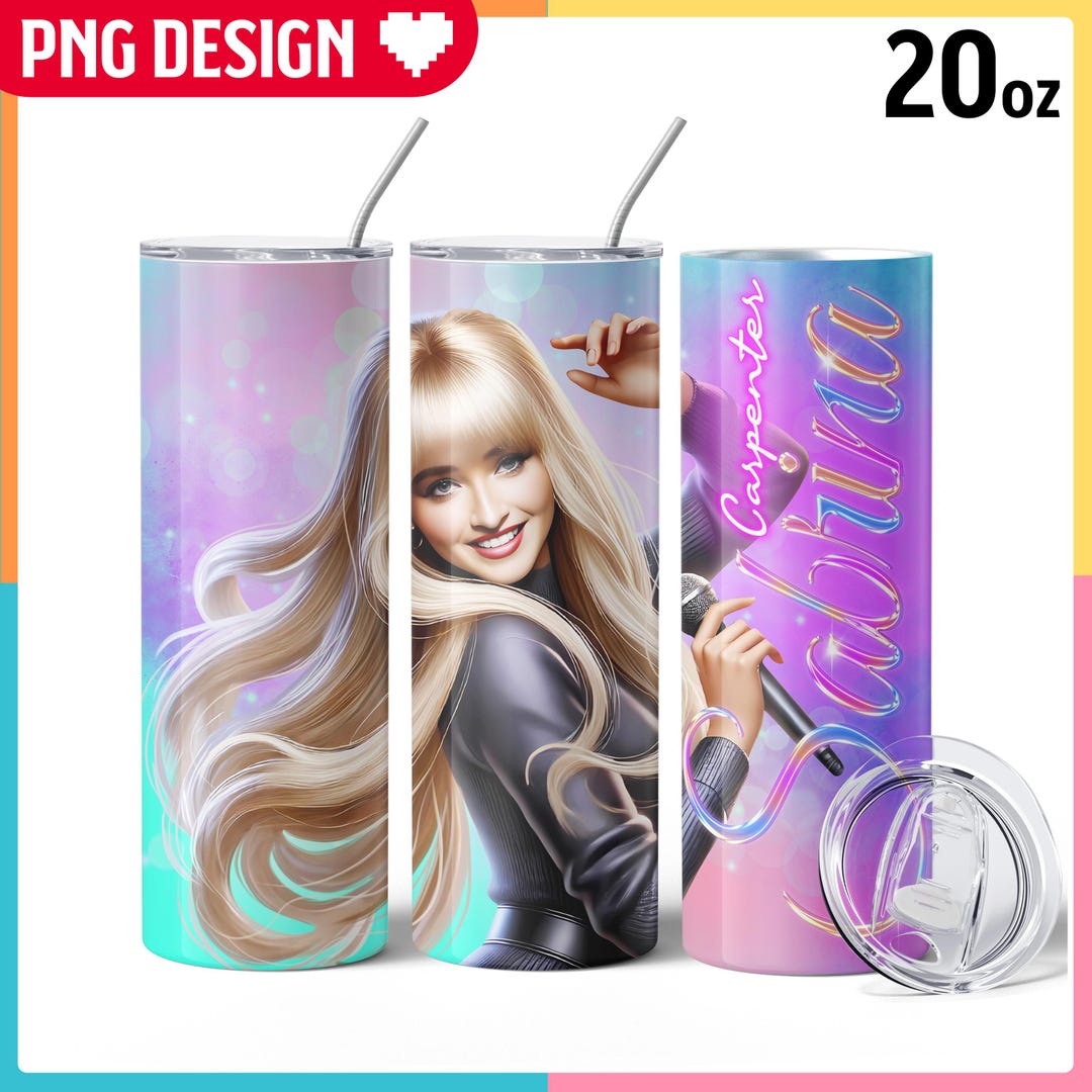 Sabrina Carpenter Tumbler Wrap Png 20 Oz Design Digital Download for ...