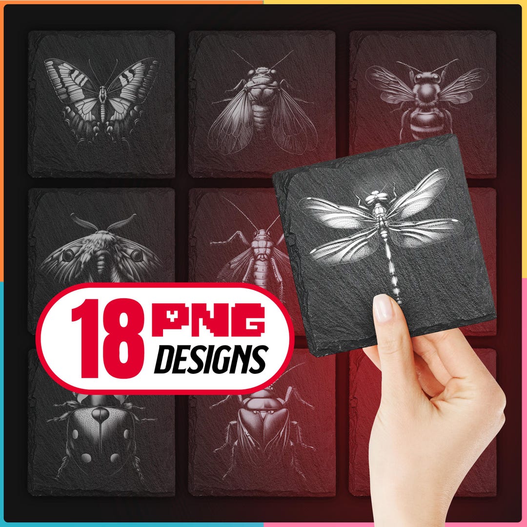 Insect Laser File Png Bundle for Engraving Digital Download for ...