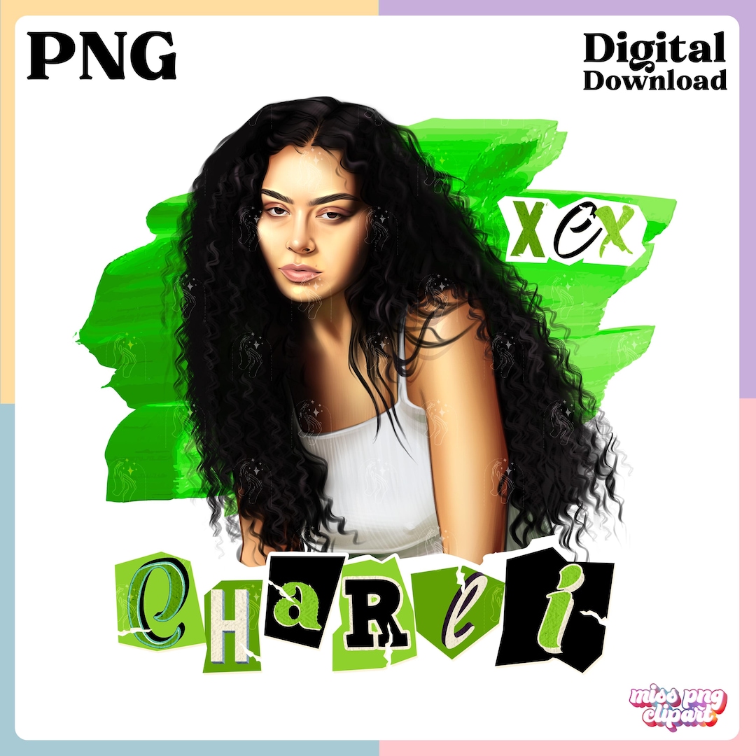 Charli Xcx Brat Png Digital Download for Tour 2024 With Troe Sivan, for ...
