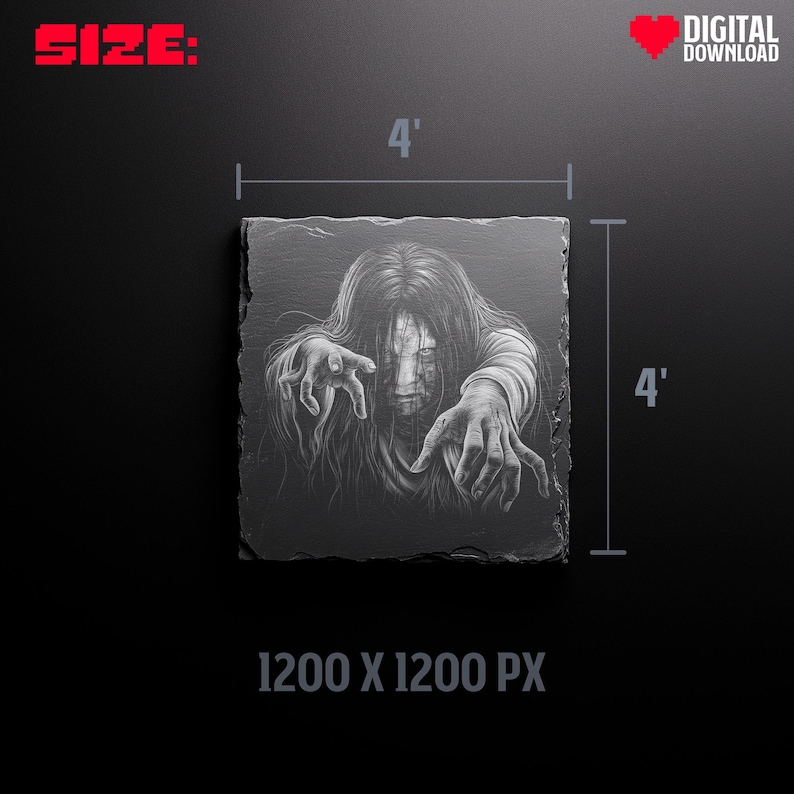 Scary Halloween Laser Files PNG Bundle for Engraving Digital Download ...