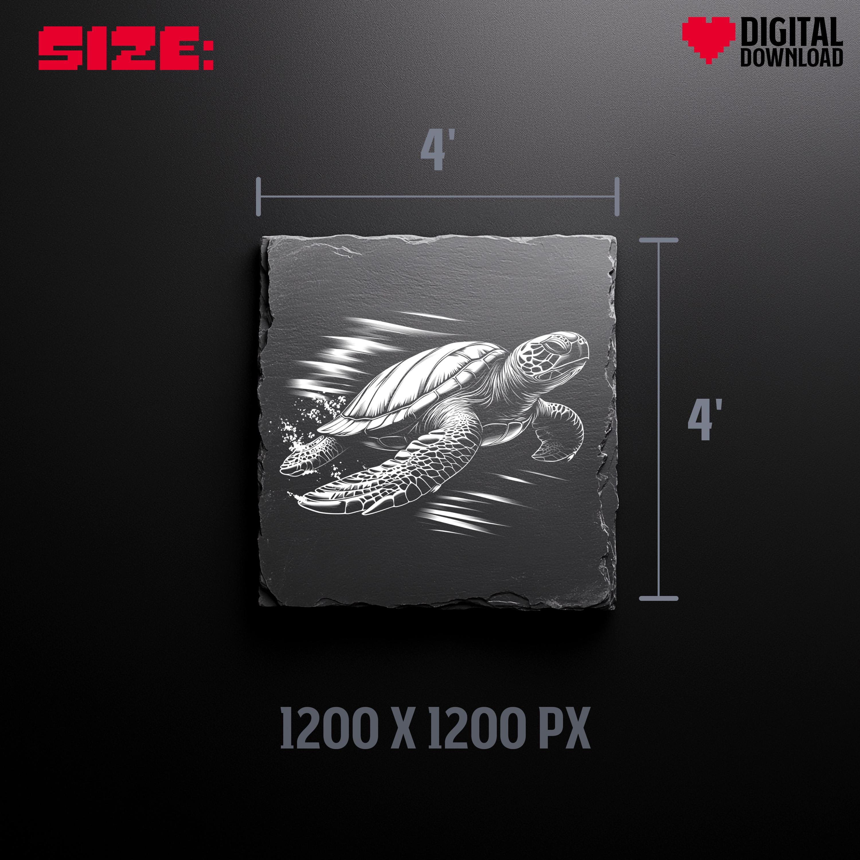 Sea Turtle Laser Png Files Bundle for Engraving Digital Download for ...