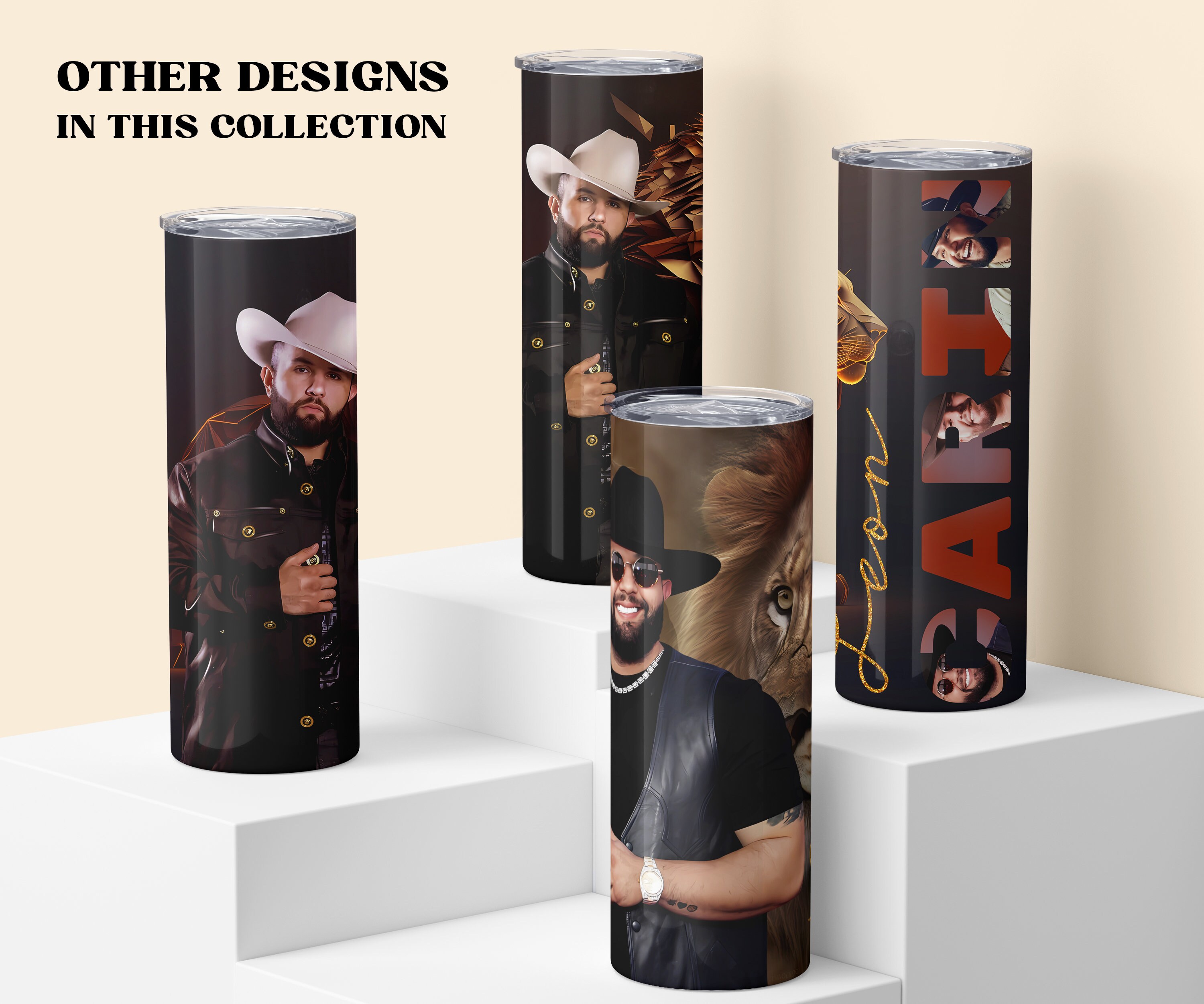 Carin Leon Tumbler Wrap Png 20 Oz Skinny Tumbler Design for - Etsy