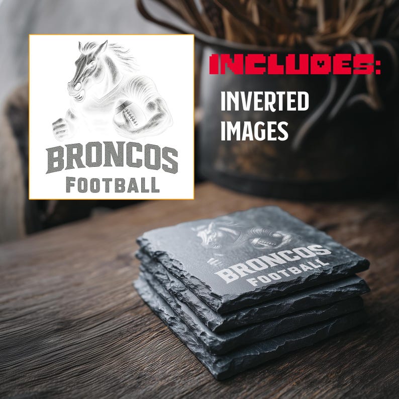 Denver Football Mascot Laser Files PNG Bundle Engraving, Digital ...