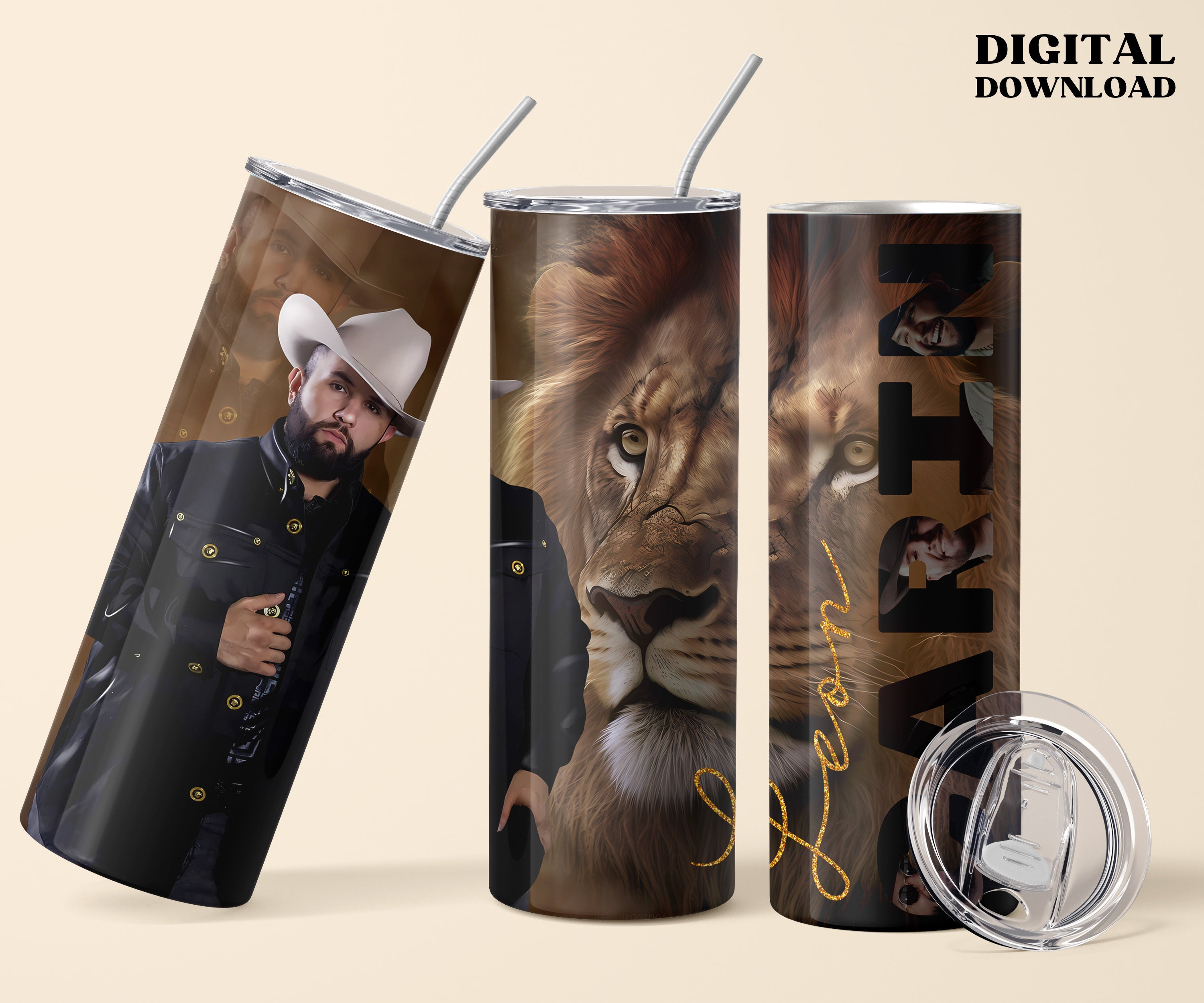 Carin Leon Tumbler Wrap Png Diseño de vaso delgado de 20 oz - Etsy España