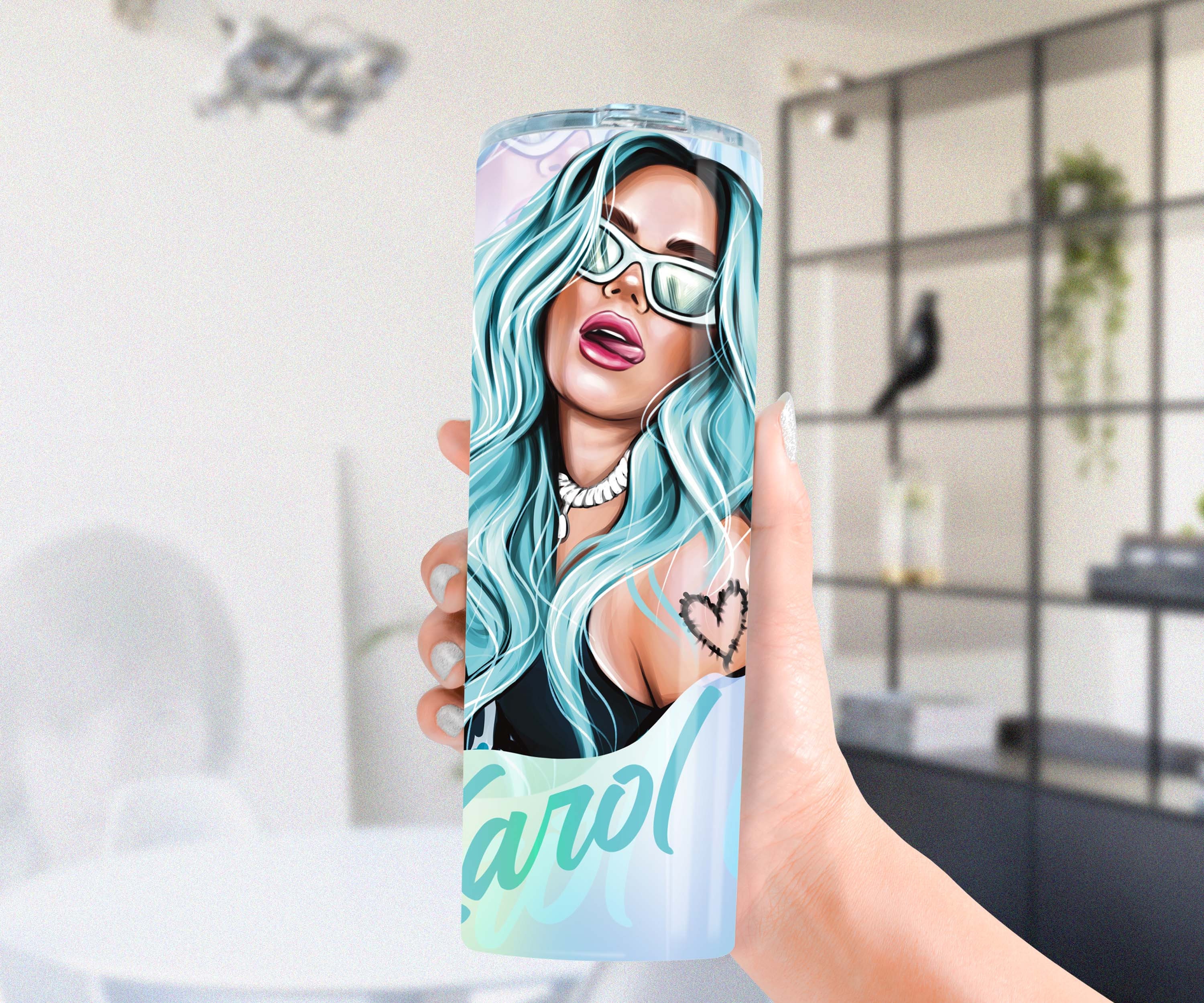 Karol G Tumbler Wrap Png for Commercial Use Bichota Karol G - Etsy