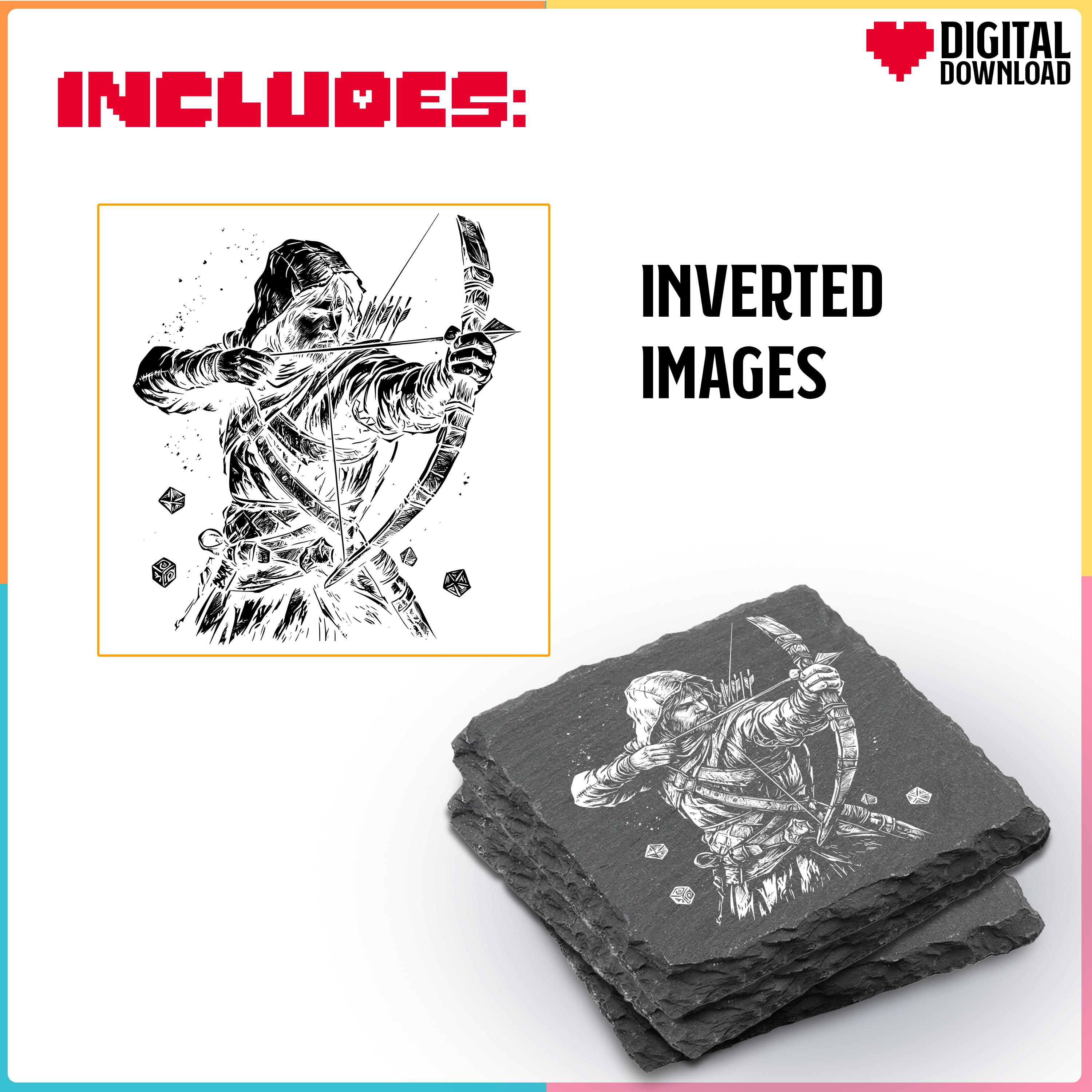Dnd Character Engraving Png Bundle Digital Download for Glowforge ...