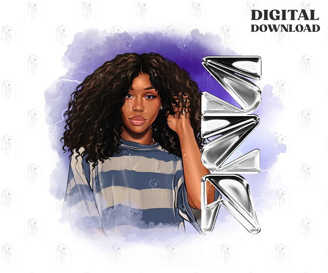 SZA Sos Art Png Sublimation Design for Digital Download Fr SZA - Etsy