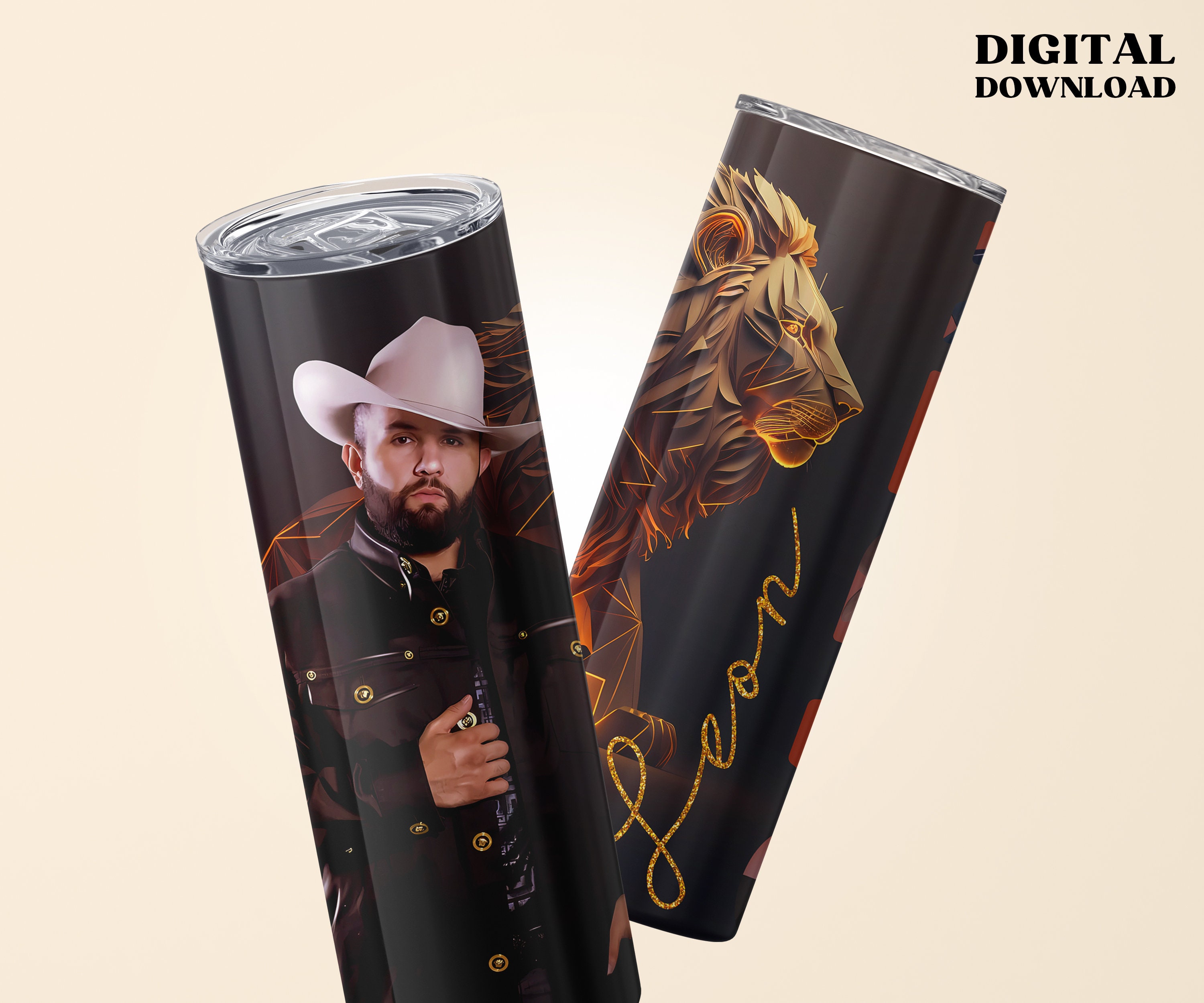 Carin Leon Tumbler Wrap Png 20 Oz Skinny Tumbler Design for - Etsy