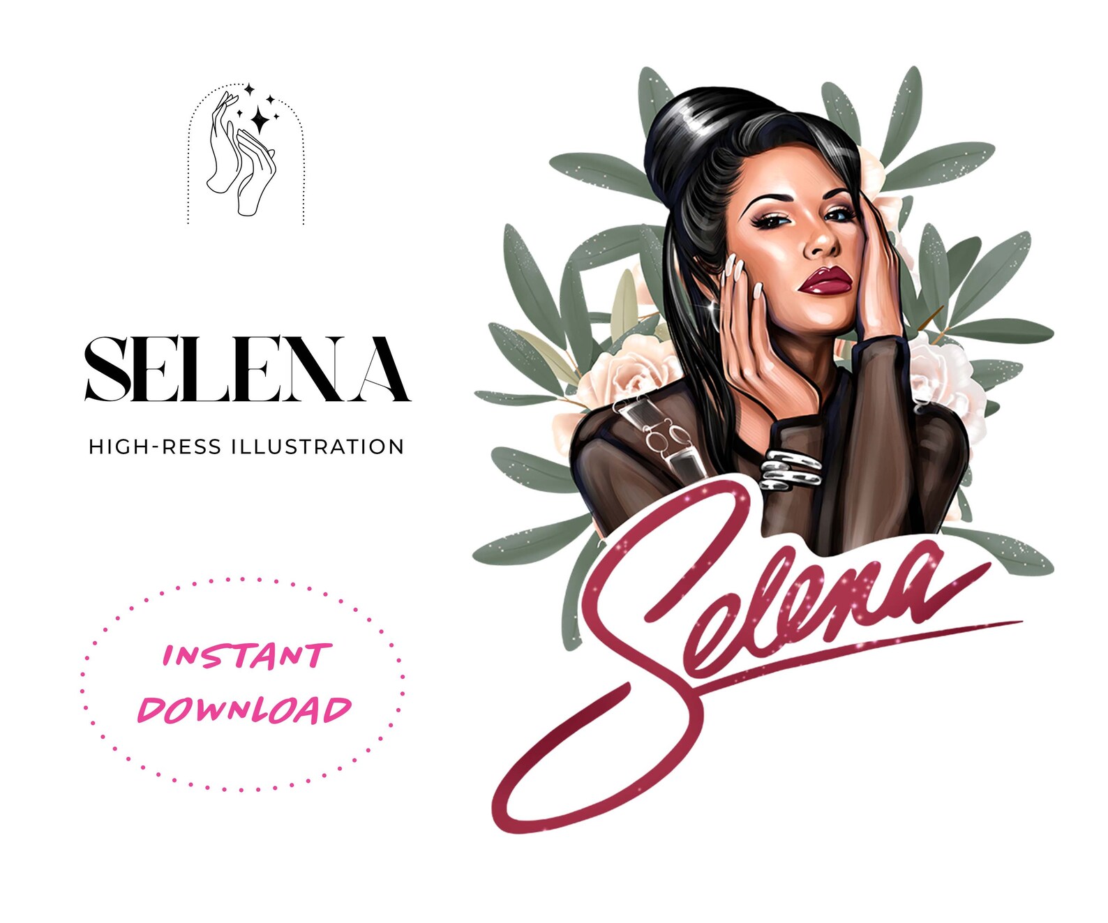 Selena Quintanilla in Roses Sublimation Designs for Selena | Etsy