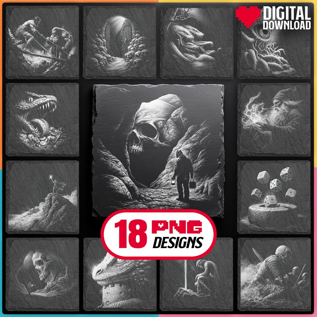 Dnd Laser Files for Engraving Png Bundle, Digital Download for ...