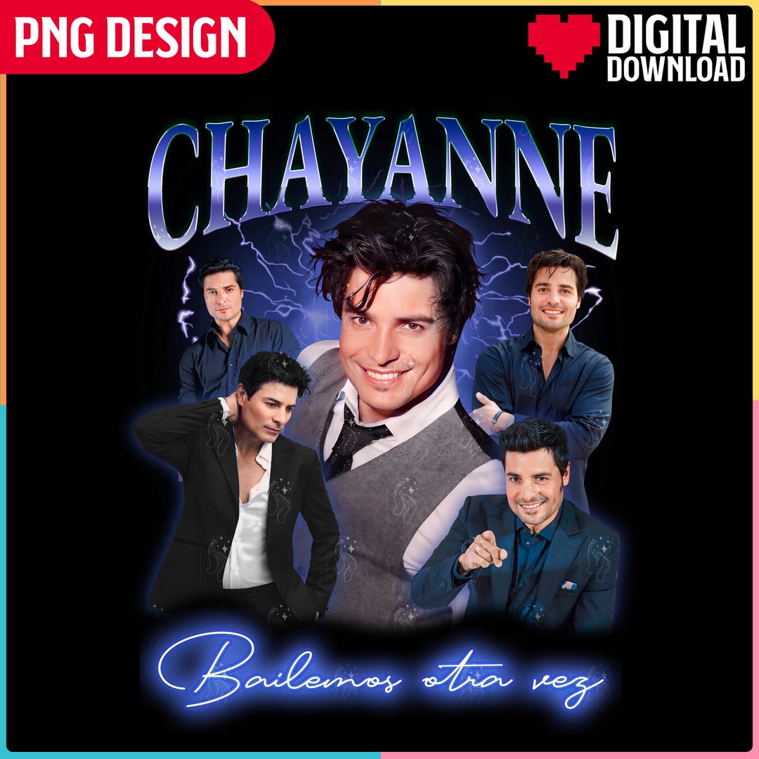 Chayanne Trendy Bootleg Png, 90s Classic Style Digital Download for ...