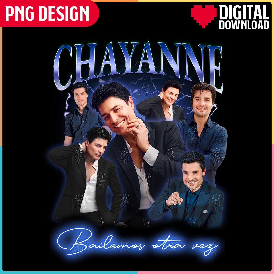 Chayanne Trendy Bootleg Png, 90s Classic Style Digital Download for ...