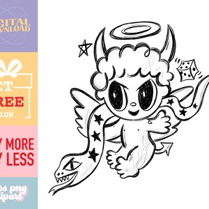 Devil & Angel New Album Cover Karol G Png Manana Sera Bonito - Etsy