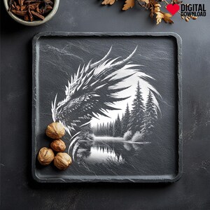 Dragon Laser Files for Engraving Png Bundle, Digital Download for ...