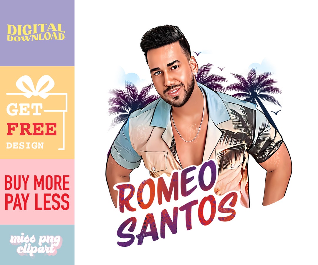Romeo Santos Png Sublimation Designs Digital Download for Personal and ...