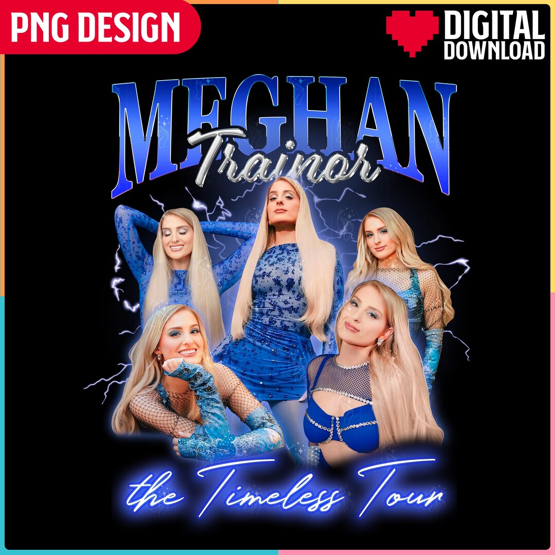 Meghan Trainor Trendy Bootleg Png, 90s Classic Style Digital Download ...