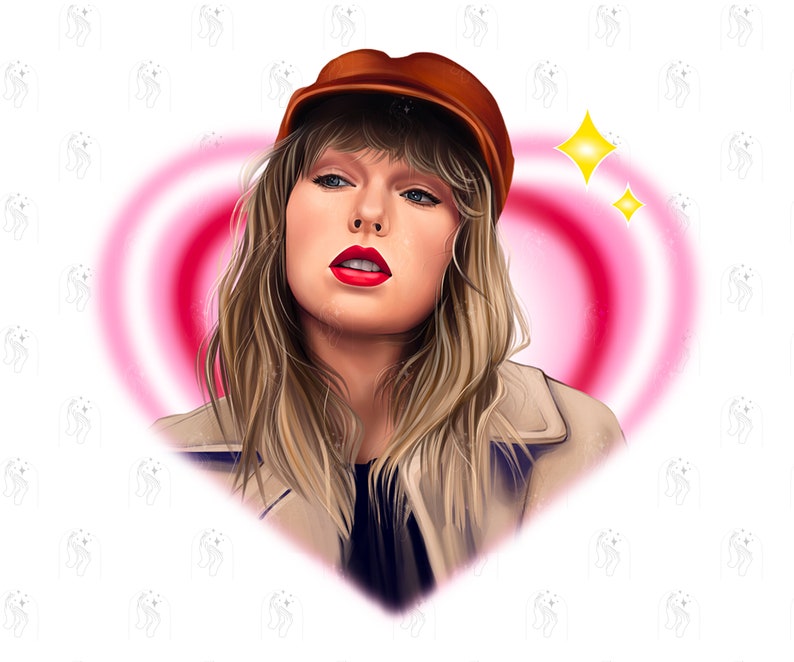 Taylor Swift Heart Png Sublimation Design for Digital Download - Etsy