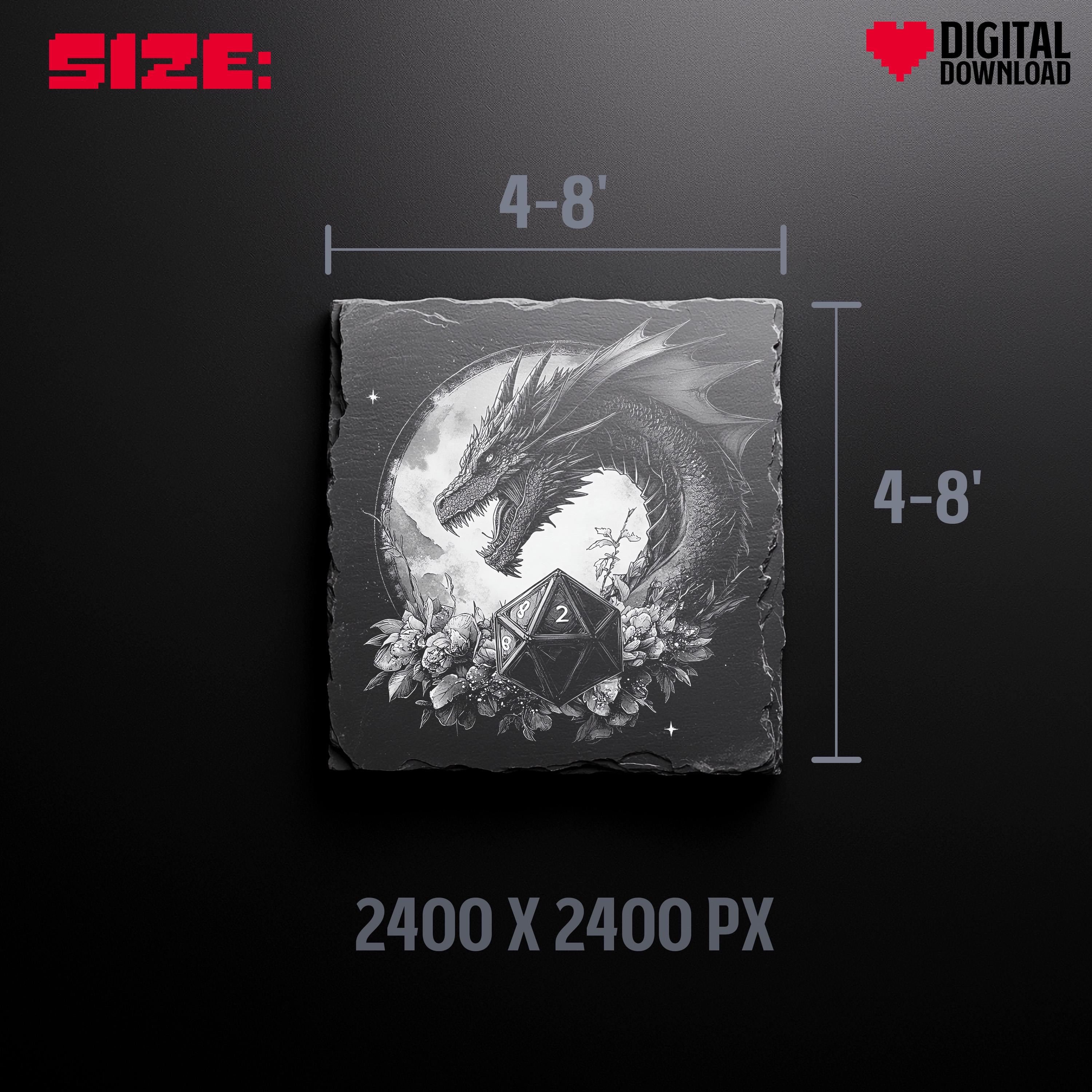 Dragon Laser Files for Engraving Png Bundle, Digital Download for ...