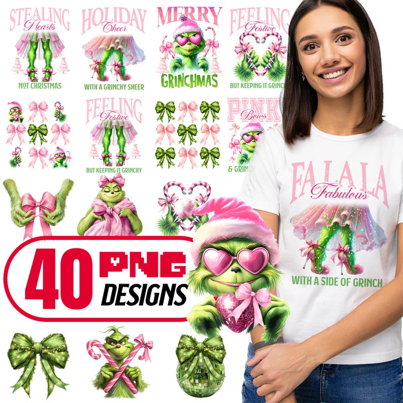 Preppy Grinch - Etsy