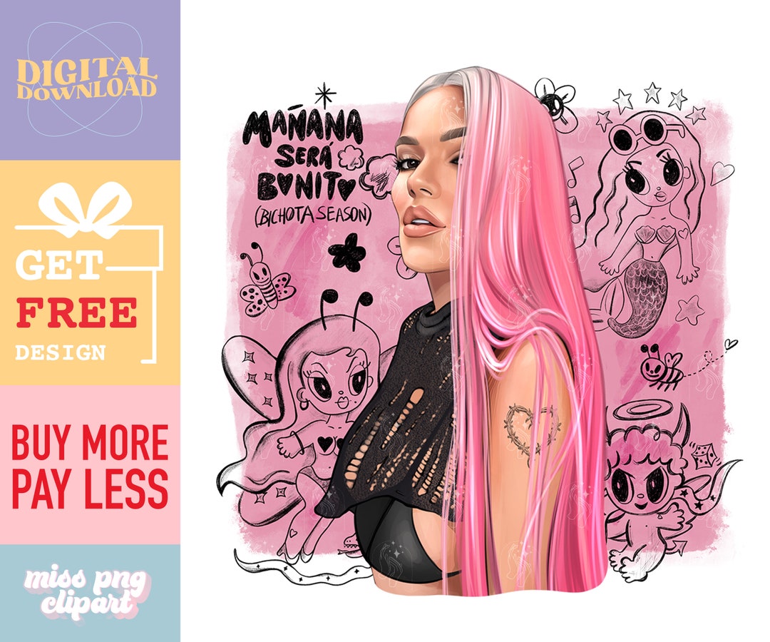 Karol G Pink New Album Cover Png para Bichota Season Fans para descarga ...