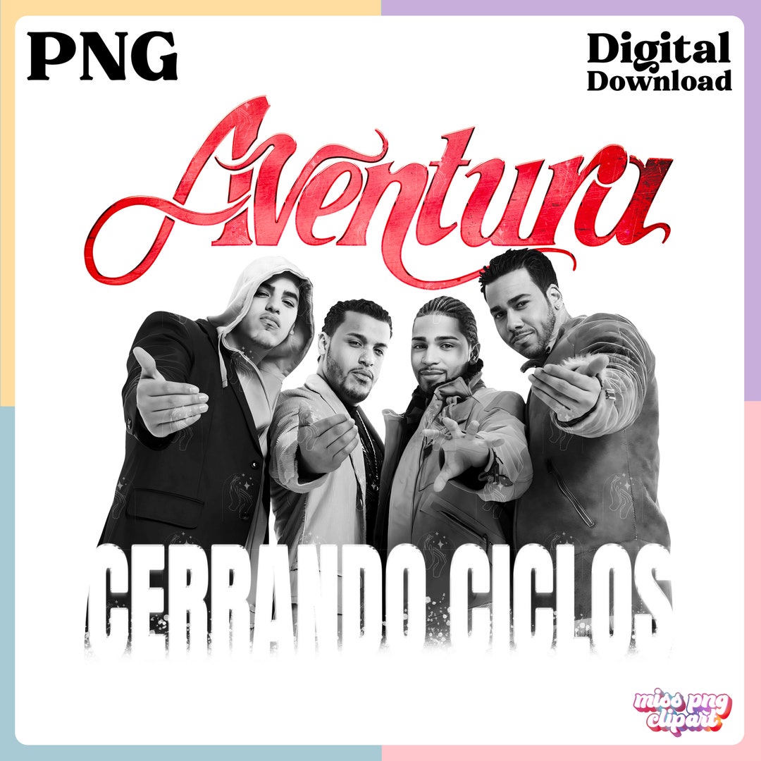 Aventura Inmortal Cerrando Ciclos Tour 2024 Png Sublimation Design for ...