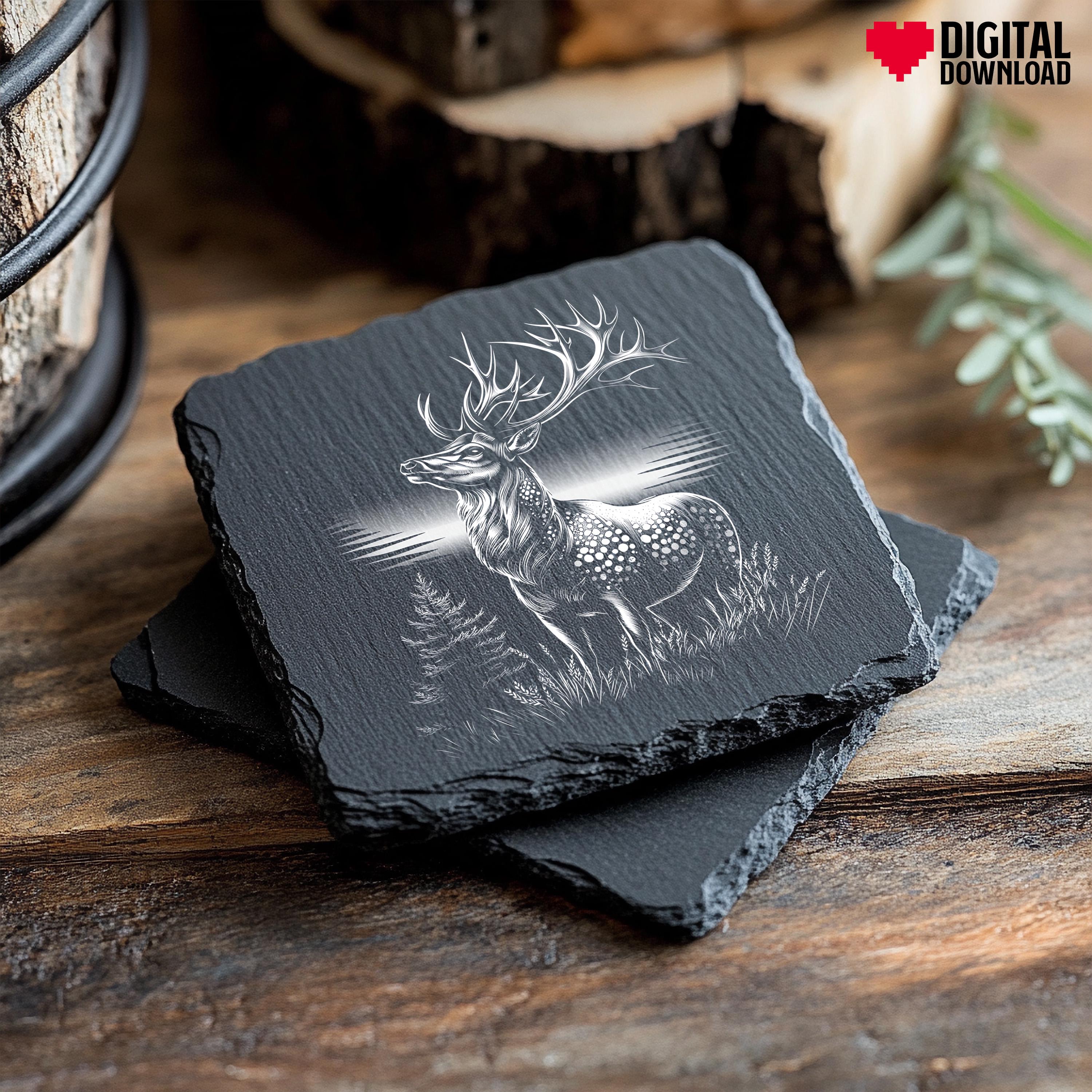 Deer Laser Png Files Bundle for Engraving Digital Download for Animal ...