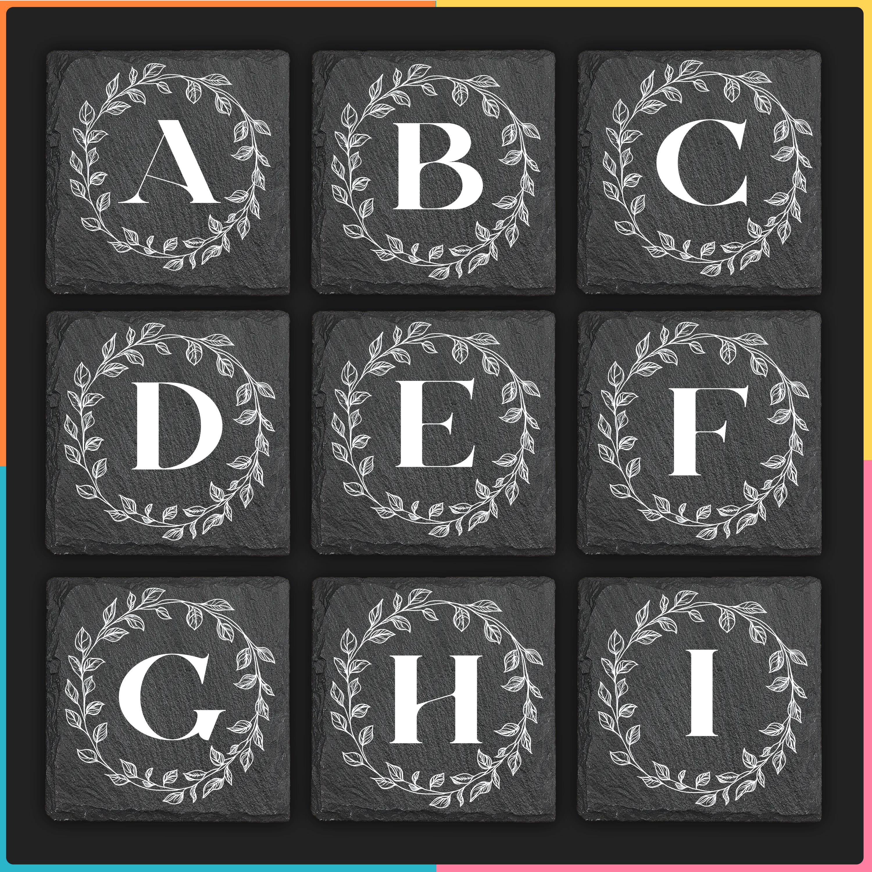Monogram Laser Png Bundle for Engraving Digital Download, 26 Letters ...