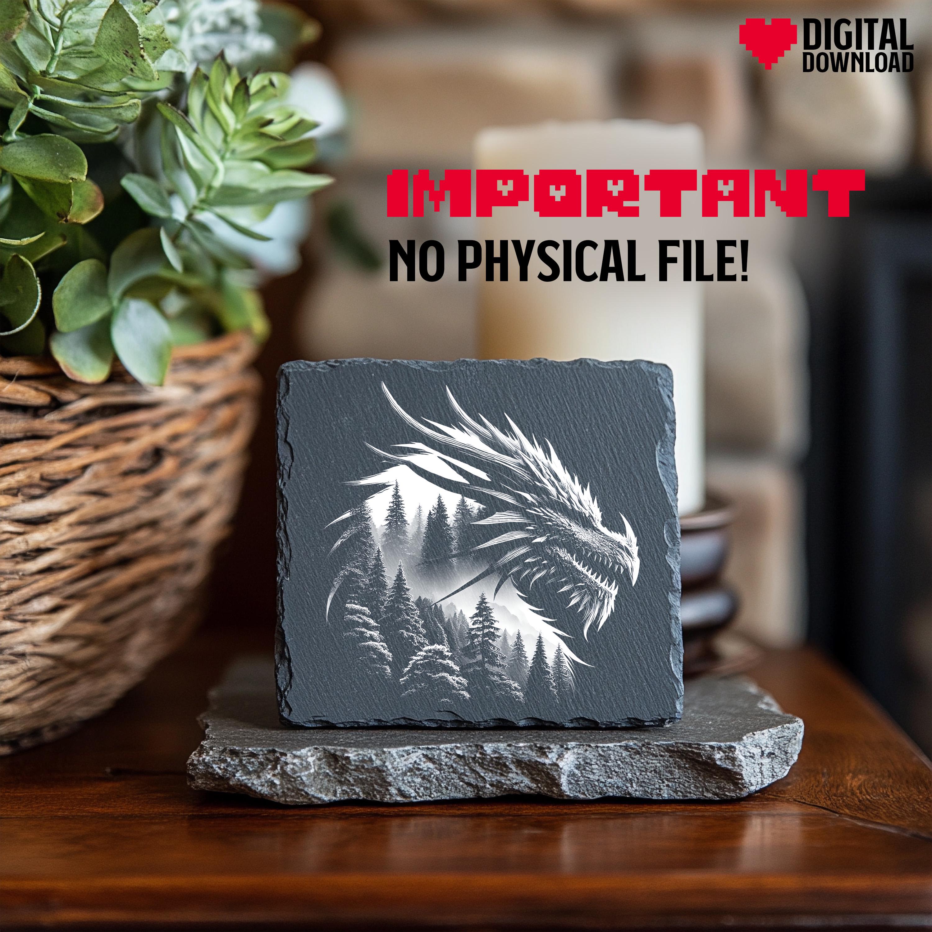 Dragon Laser Files for Engraving Png Bundle, Digital Download for ...